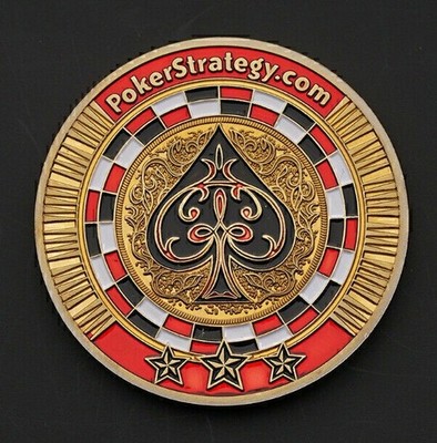 Guard Card Protector Coin Chip Metal Poker Gold Plated + Round Plastic ...