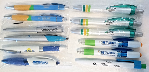 Lot 12 Heavy Metal Plastic Drug Rep Pens Pharmaceutical Pharma Medical ...