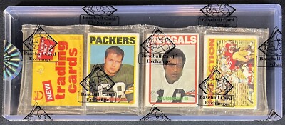 1972 TOPPS FOOTBALL 2ND SERIES UNOPENED SEALED RACK PACK BBCE ...