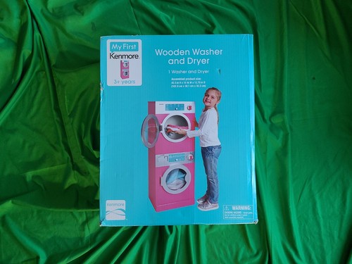 My First Kenmore Washer and Dryer Pink Wooden Pretend Play Preschool ...