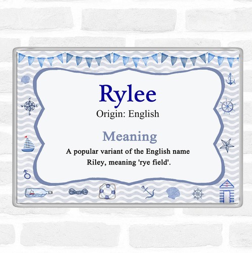 Rylee Name Meaning Jumbo Fridge Magnet Nautical | eBay