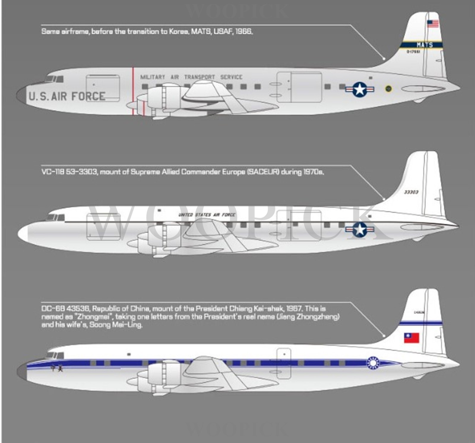 Academy 1/144 USAF C-118 Liftmaster US Air-force Aircraft Model kit Toy ...