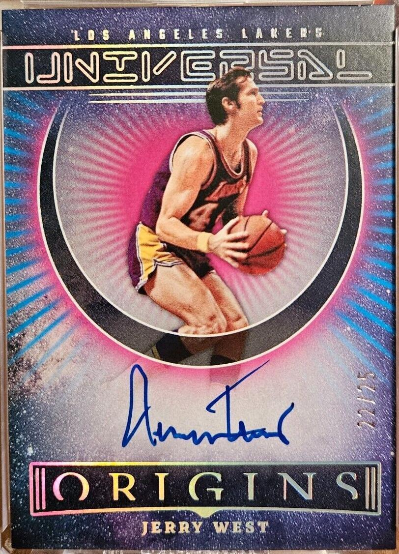 2022-23 Panini Origins - Universal Autographs Jerry West #UA-JWS Pink ...