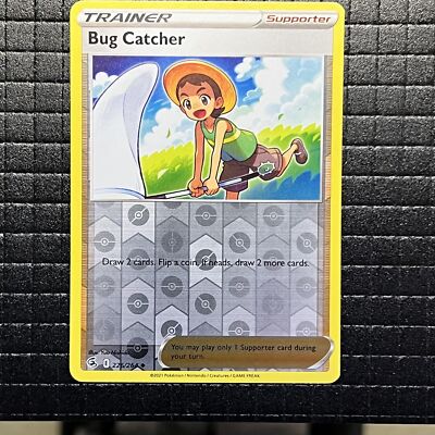 Bug Catcher #226/264 SWSH Fusion Strike Pokemon Reverse Holo Uncommon ...