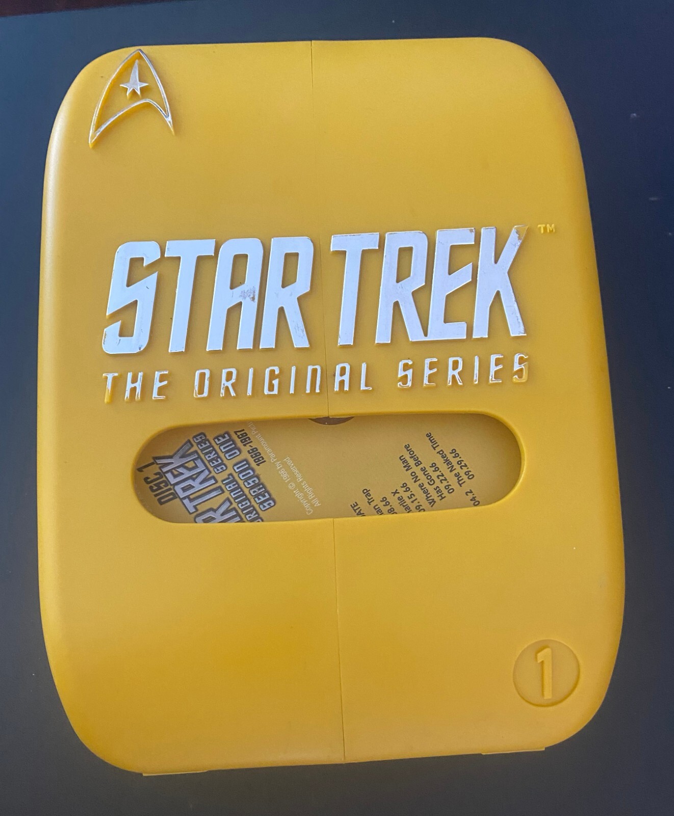 Star Trek The Original Series DVD Season 1 Yellow Plastic Box ...