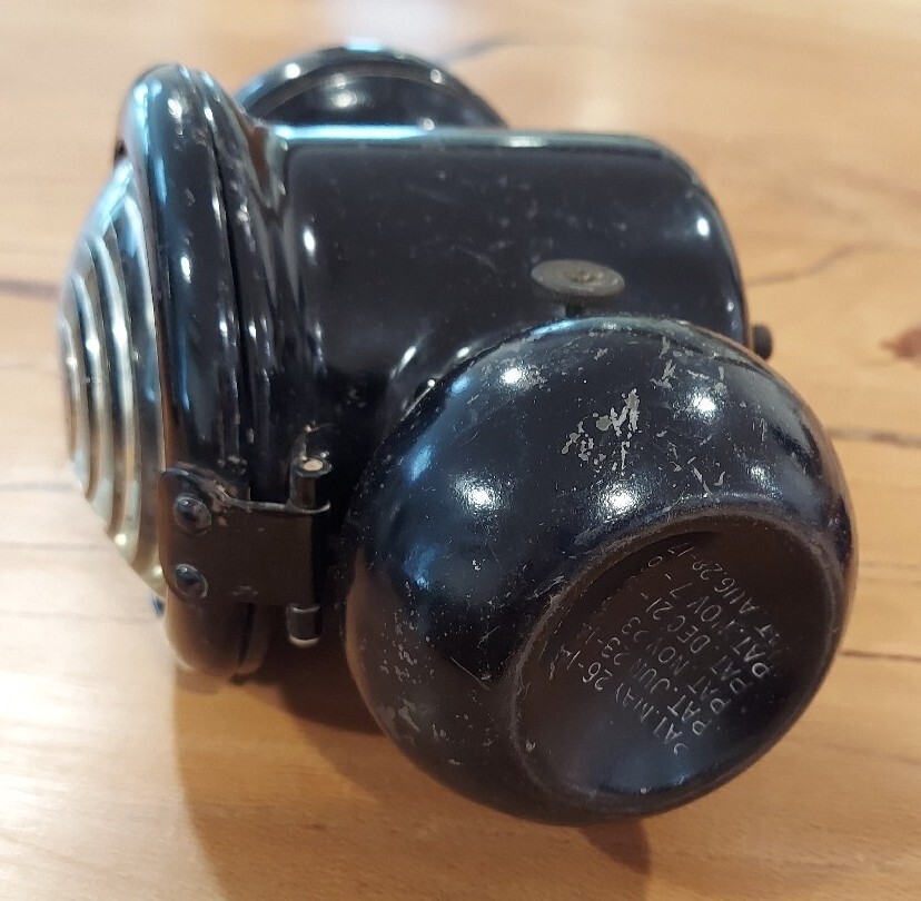 Ford Model T Headlight High Gloss Black w/ Red Lens Headlight Assembly ...