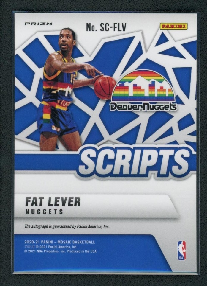 2020-21 FAT LEVER AUTO PANINI MOSAIC SCRIPTS WAVE RED BLUE ORANGE ...