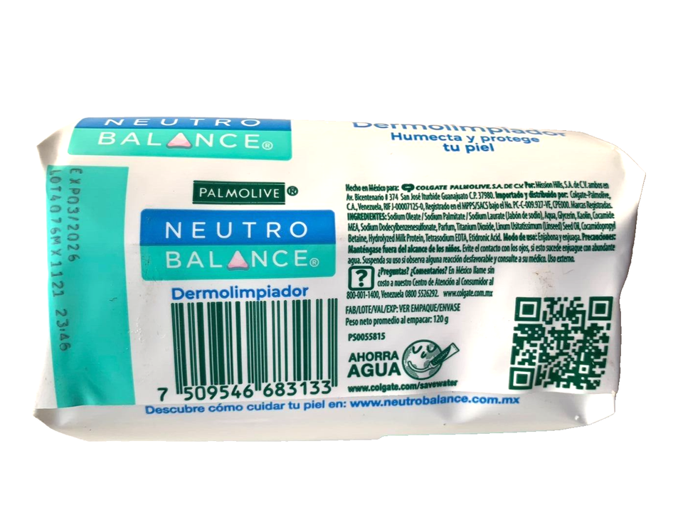 Palmolive Neutro Balance Soap Dermolimpiador 120g/4.23oz | eBay