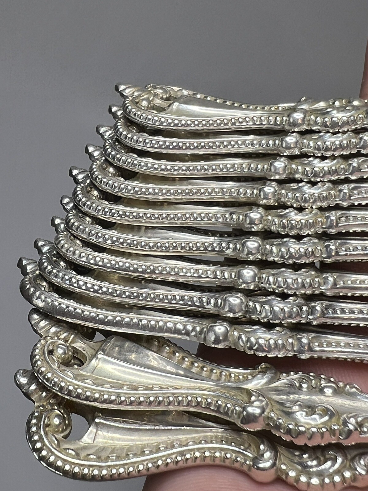 TOWLE OLD COLONIAL Pattern 1895 Sterling Silver Silverware 84 Pieces ...