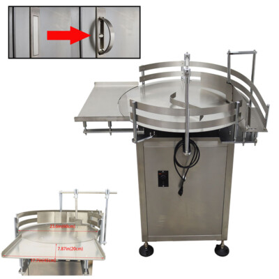 Automatic Bottle Accumulation Table Dia 23.6'' Turn Rotary Bottle ...