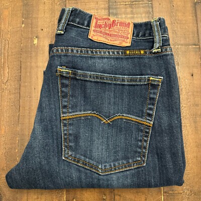 Lucky Brand 361 Vintage Straight Denim Jeans Men's 30x30 Dark Wash Reg ...
