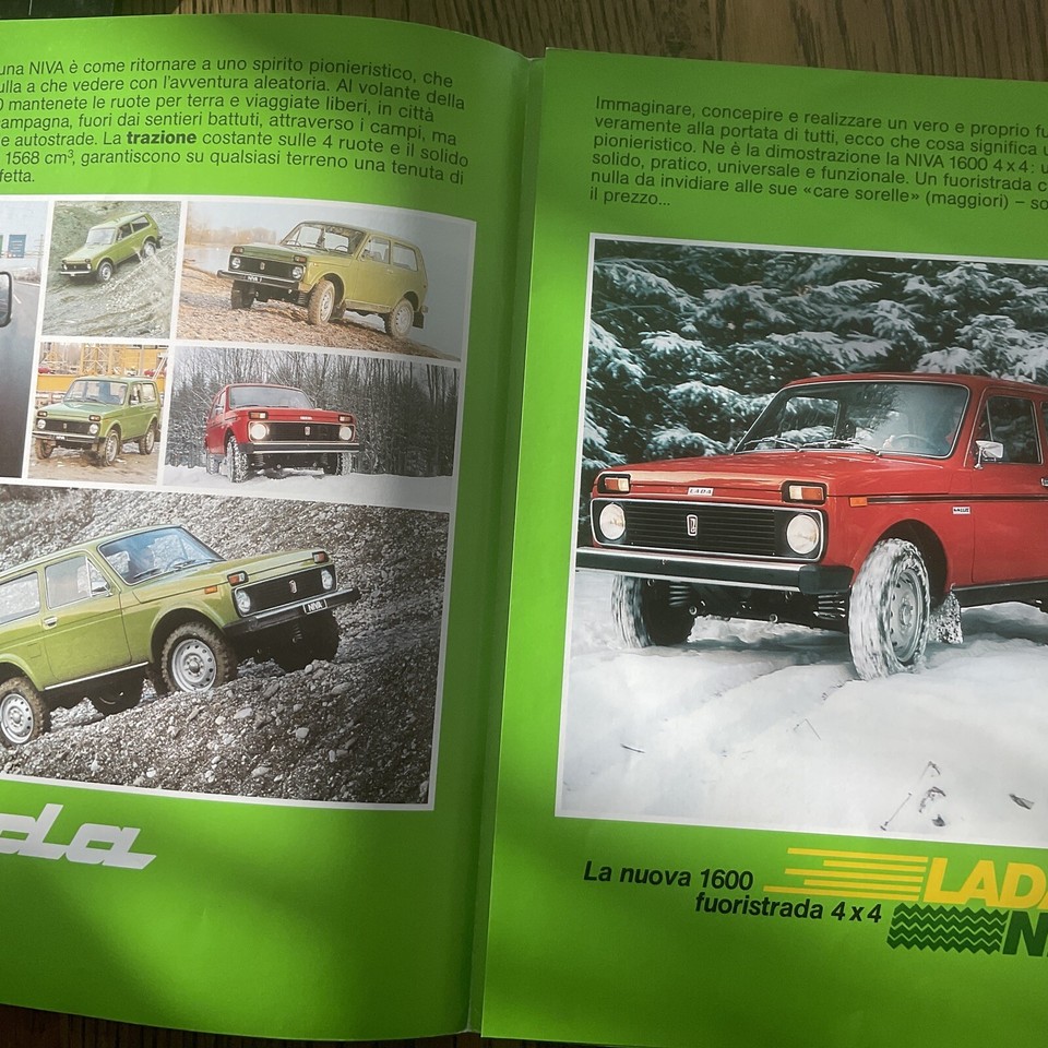 1979 LADA NIVA ITALY EXPORT RUSSIA RARE BROCHURE | eBay