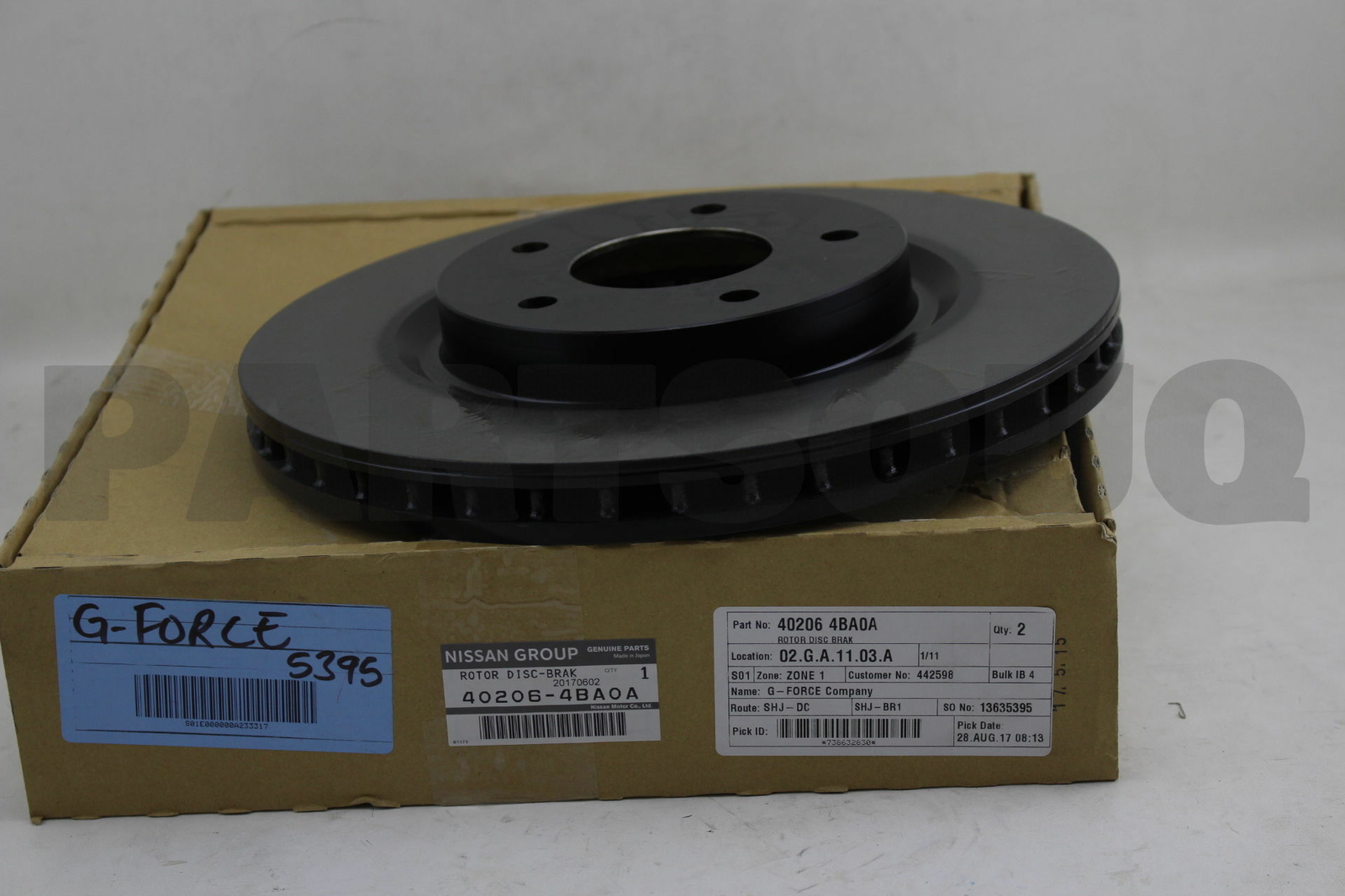 402064BA0A Genuine Nissan ROTOR DISC BRAK 40206-4BA0A | eBay