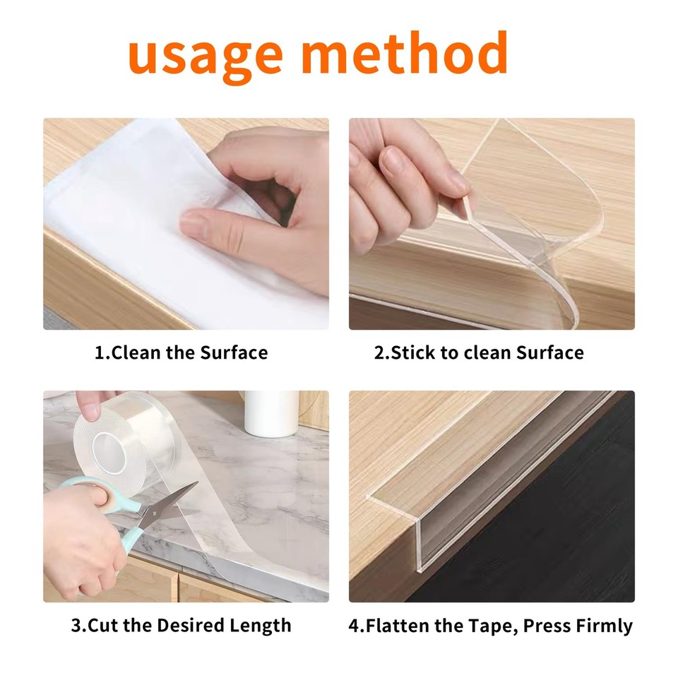 Clear Corner Edge Protector Strip, Self-Adhesive Bumper Guard for ...