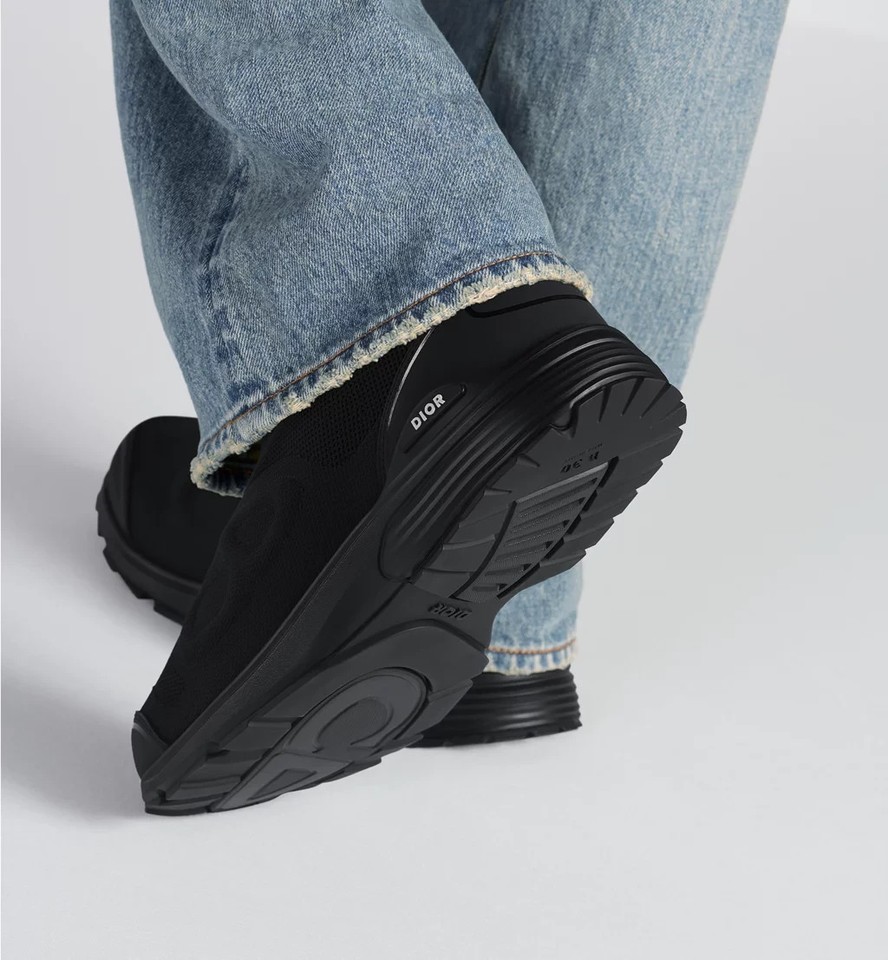 New sz 9 / 42 DIOR B30 Countdown Side CD Logo Black Pull on Sneaker Men ...