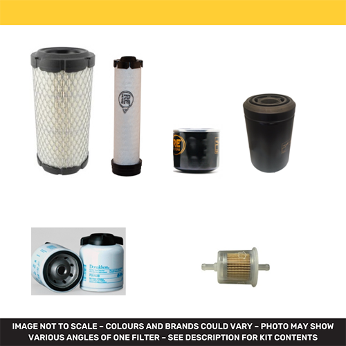 Filter service kit fits DOOSAN DAEWOO DX17Z w/KUBOTA D722 EF11 / 01. ...