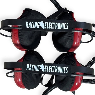 2X Vintage RE Racing Electronics Headsets Motorsport Nascar Volume ...