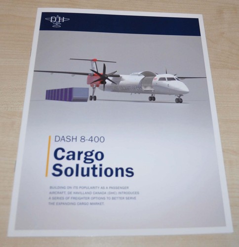 De Havilland Aircraft DASH 8-400 Cargo Solutions Brochure Prospekt | eBay