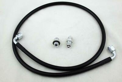 High Pressure Black Stainless Braided Power Steering Hose for 03-06 ...