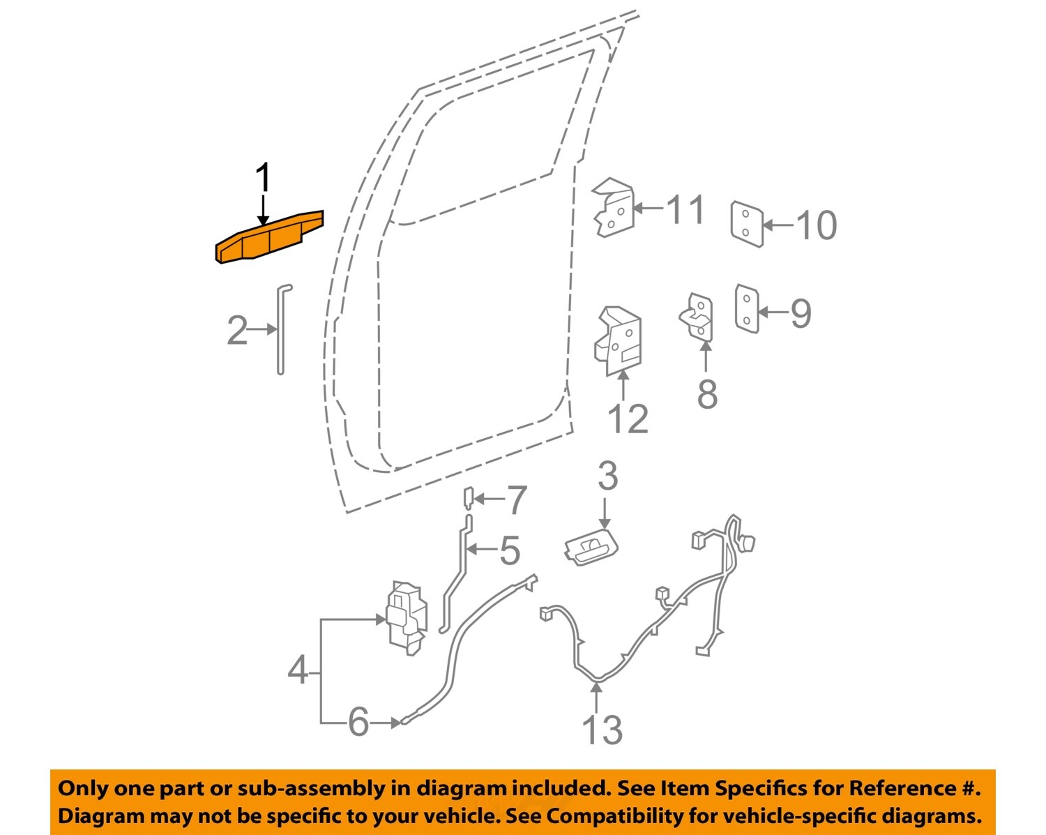 GM OEM 01-22 Aurora Rear Door Lock Hardware-Handle, Outside 84053454 | eBay