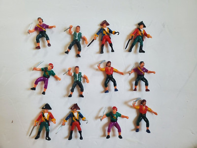 Lot of 12 Swashbuckler Pirate Toy Figure Villains Hooks Swords | eBay