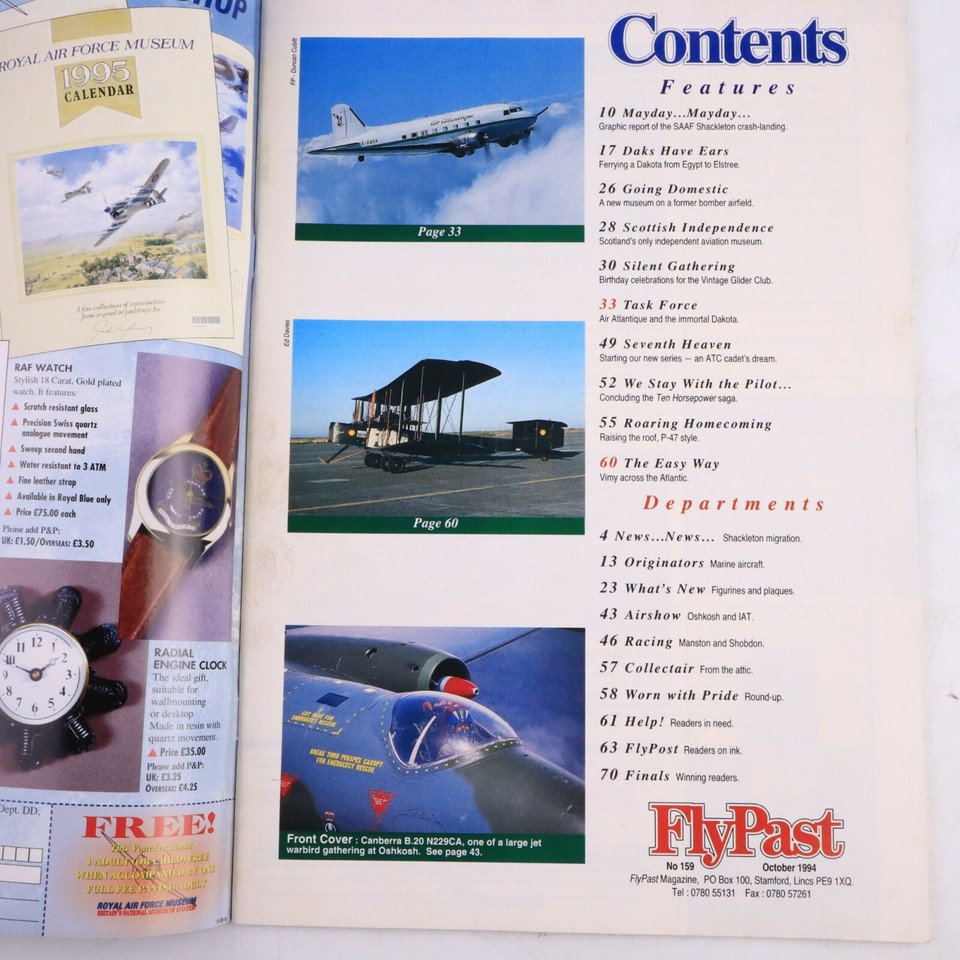 Fly Past Magazine October 1994 #159 ATC Cadet's Dream, Flying Boat ...