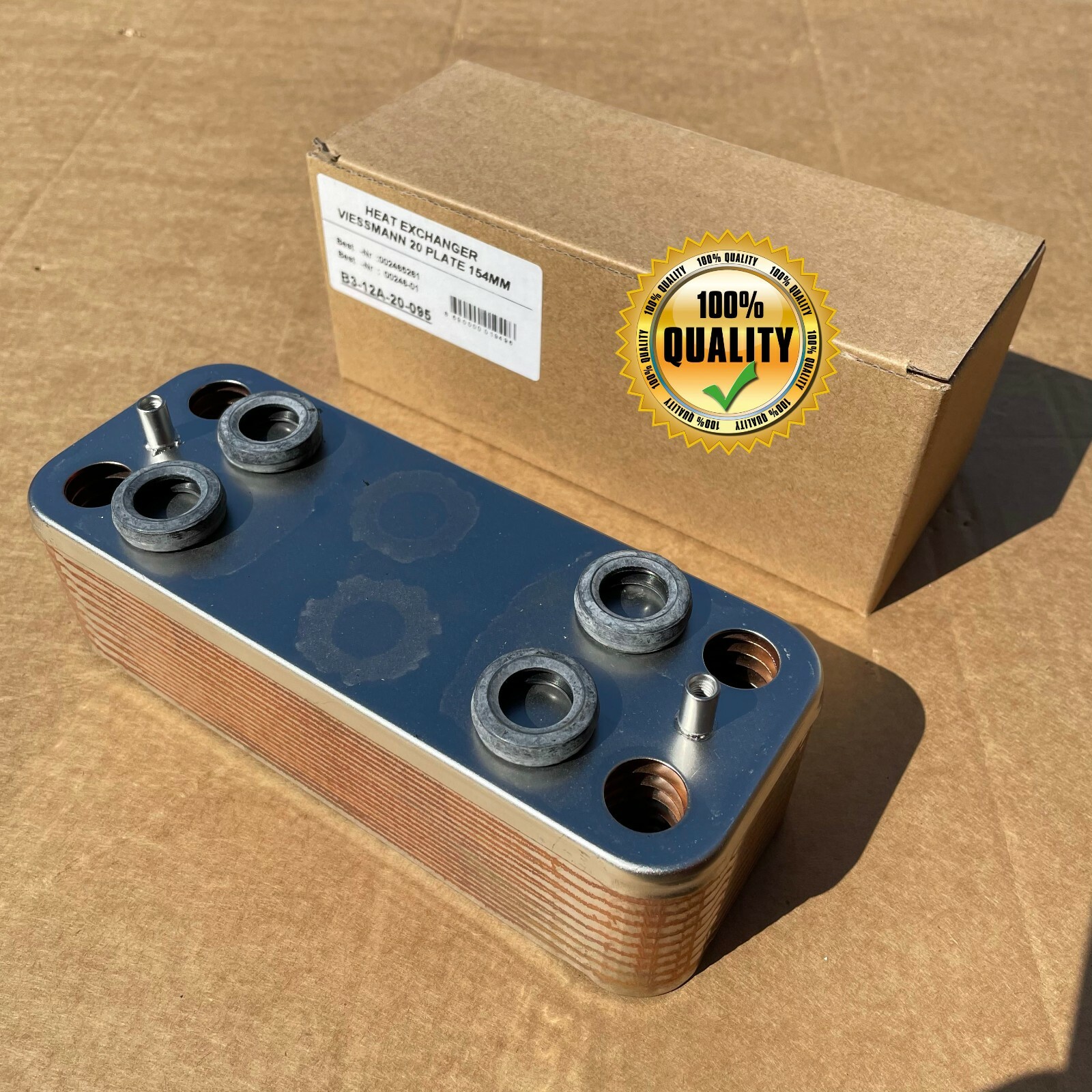 VIESSMANN WB1B 100-W COMBI 30KW & 35KW BOILER 20 PLATES HEAT EXCHANGER ...