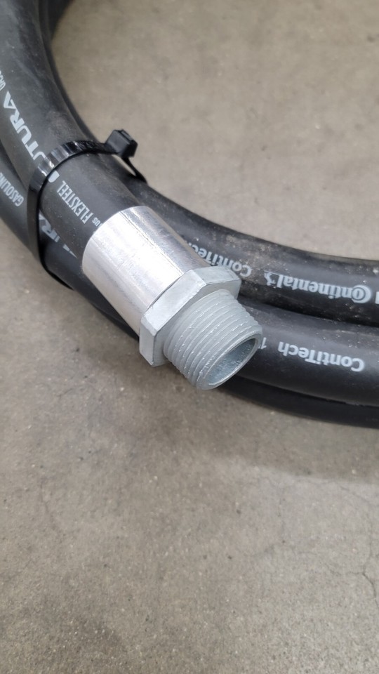 1" Futura Flexsteel 15' Fuel Hose Continental ContiTech Gasoline Hose w ...