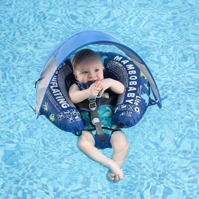 HECCEI Mambobaby Baby Float Self-Inflating with Canopy Compressible ...