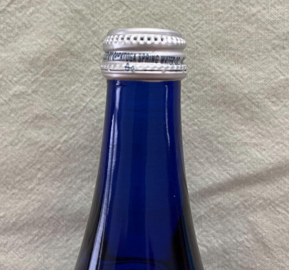Saratoga Natural Spring Water Blue Bottle, 28 oz, Unopened | eBay