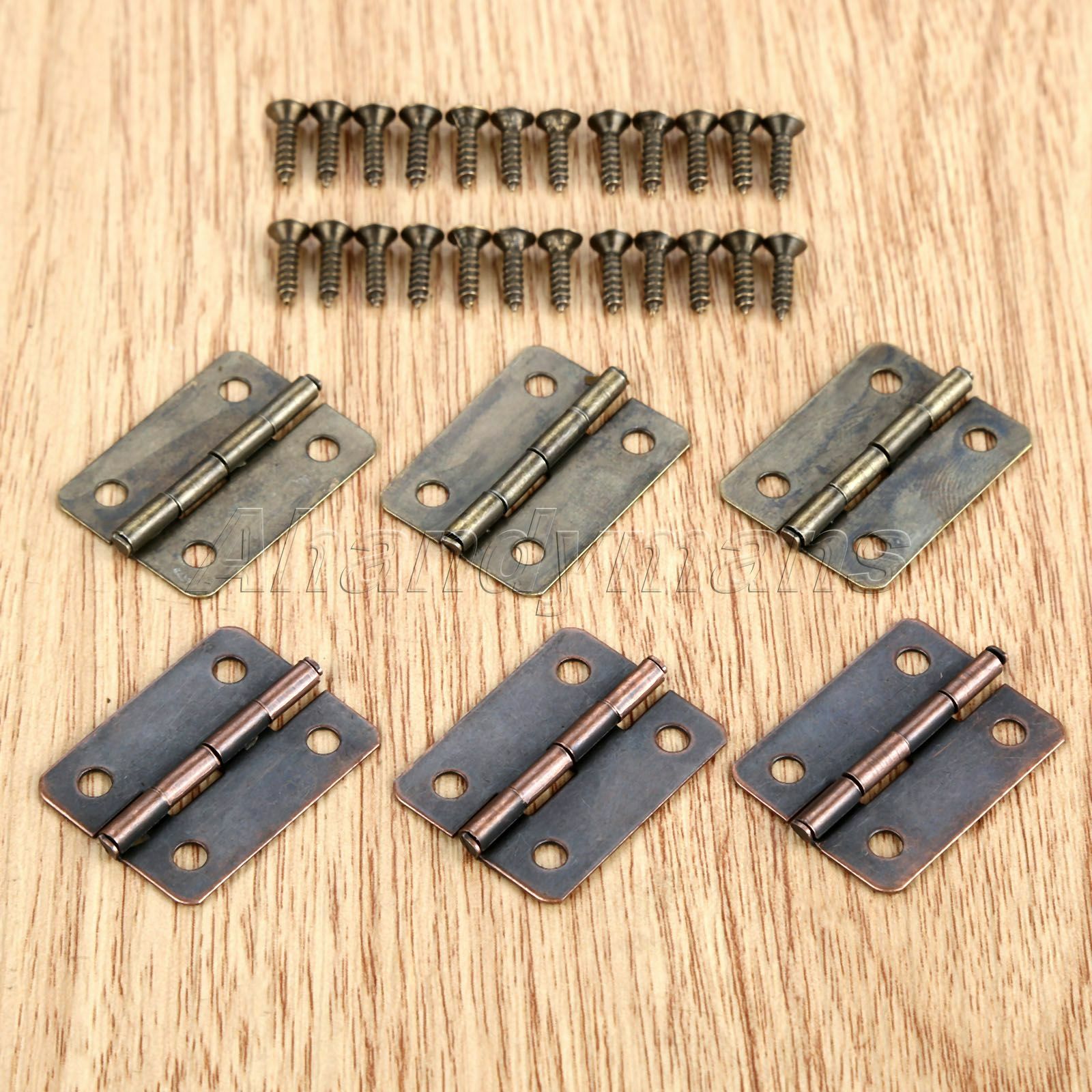 10pcs Antique Box Door Hinges European Cabinet Hinge Furniture Hardware ...