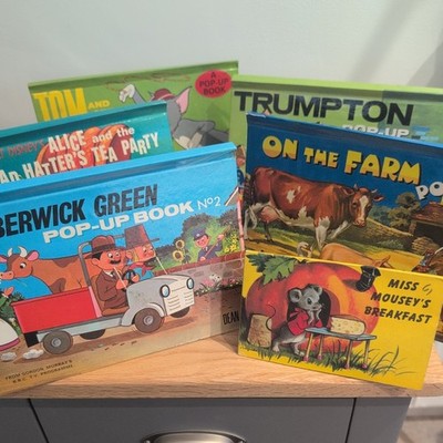 VINTAGE 1968 1969 1972 6 pop up books inc Trumpton Camberwick Green ...