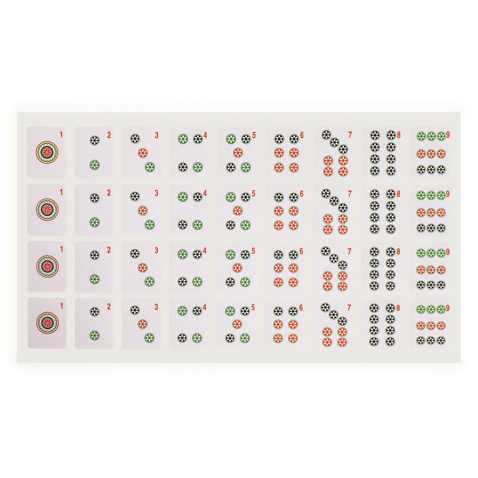 Set of 180 American Mahjong Tile Decal Stickers Complete Set Quality ...