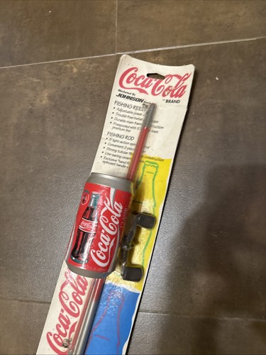 VINTAGE 1995 Coca Cola Can Fishing Rod & Reel By Johnson New In Package ...