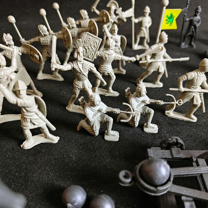 Ancient Soldier Figure Model Set Siege Battle Theme Figure Model ...