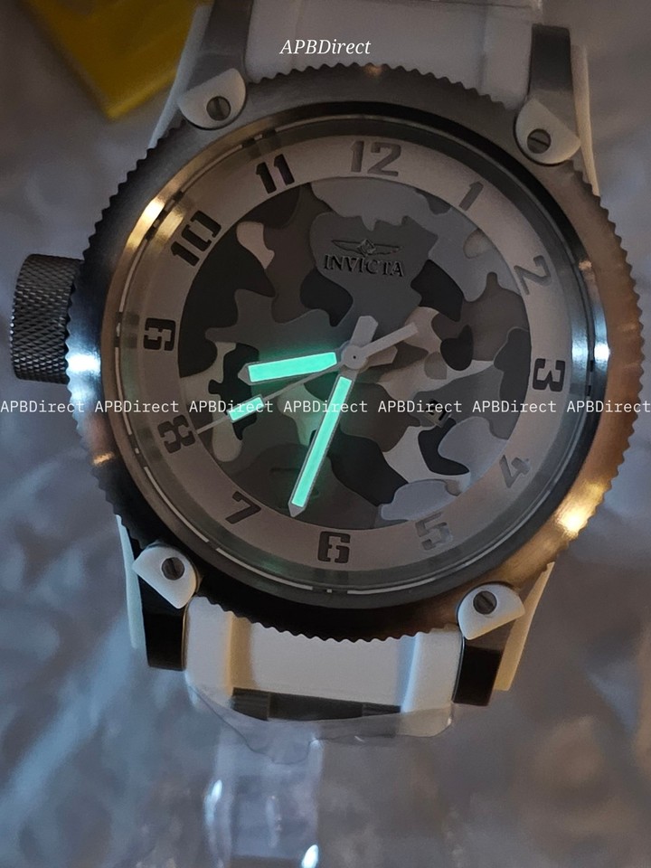 Invicta - ARCTIC WHITE CAMO Edition - Russian Diver - Quartz - mens ...