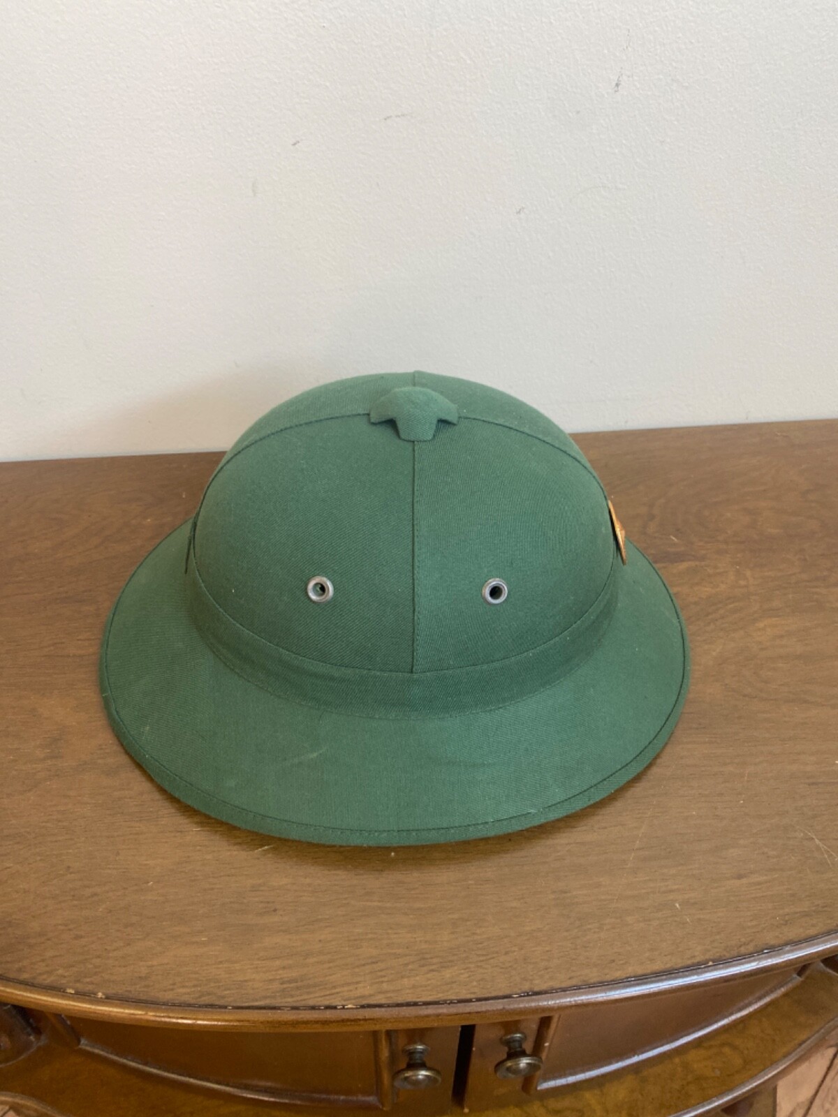VINTAGE VIETNAM PITH HELMET JUNGLE EXPLORER HAT~ARMY … - Gem