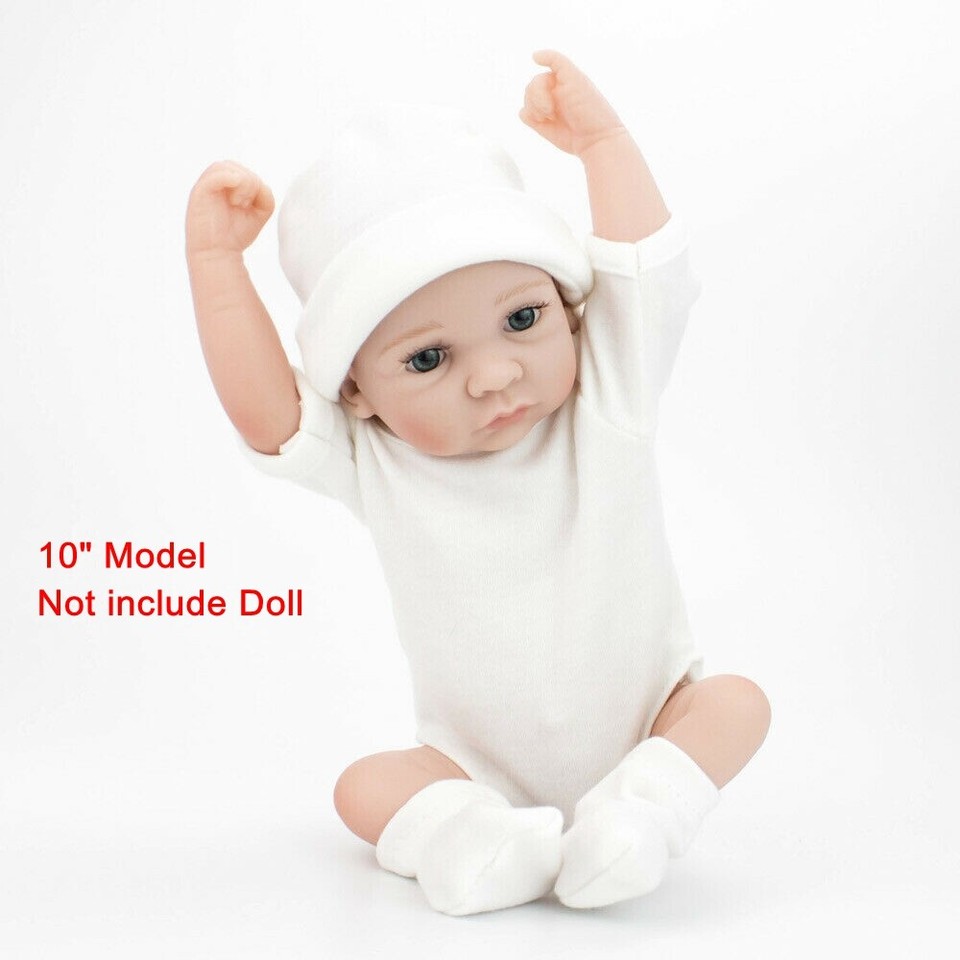 3in1 Romper+Hat+Socks Set Clothes for 10-11inch Reborn Baby Dolls Girl ...