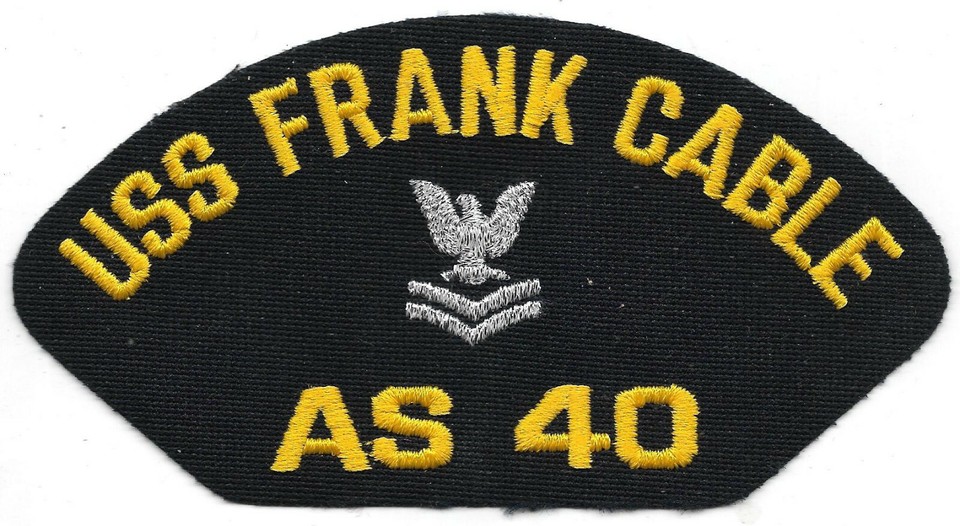 New Iron-On Hat Patches Of Vintage US Navy Ships Destroyers Carriers $5 ...