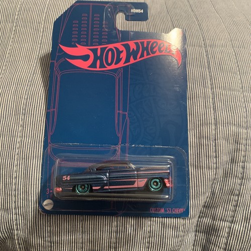 Hot Wheels Custom '53 Chevy #5 5/6 2022 54th Anniversary Blue and Pink | eBay