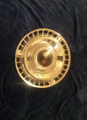 Vtg 1960's Chevrolet Chevy Wheel Cover Hub Cap Red Black Double Flags ...