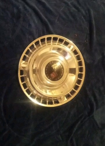 Vtg 1960's Chevrolet Chevy Wheel Cover Hub Cap Red Black Double Flags ...