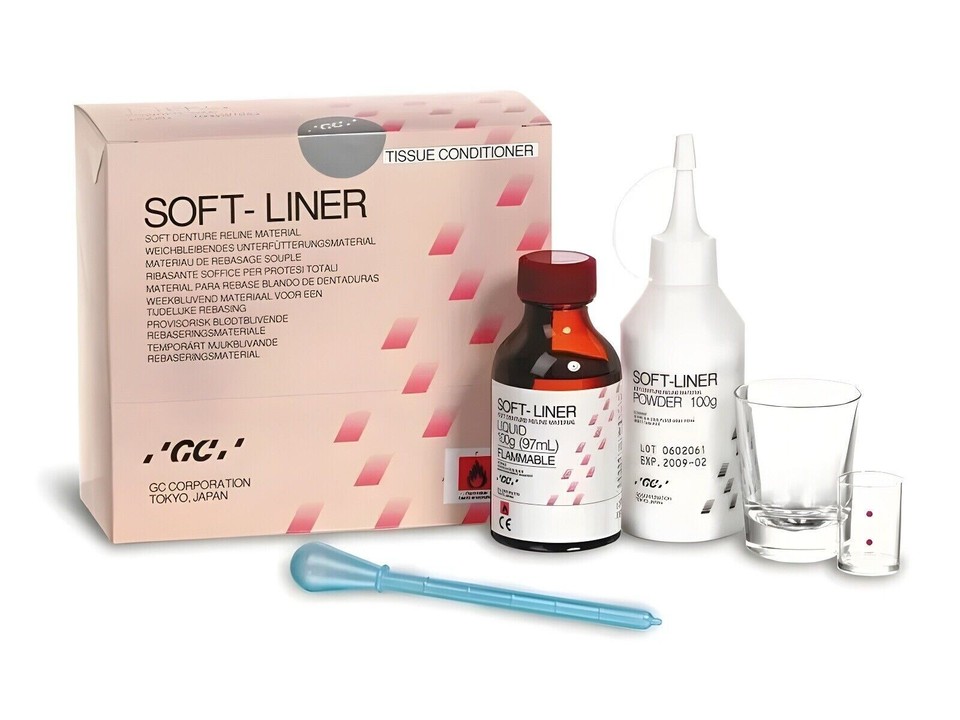 GC Soft Liner - Tissue Conditioner - Acrylic Temporary Relining ...