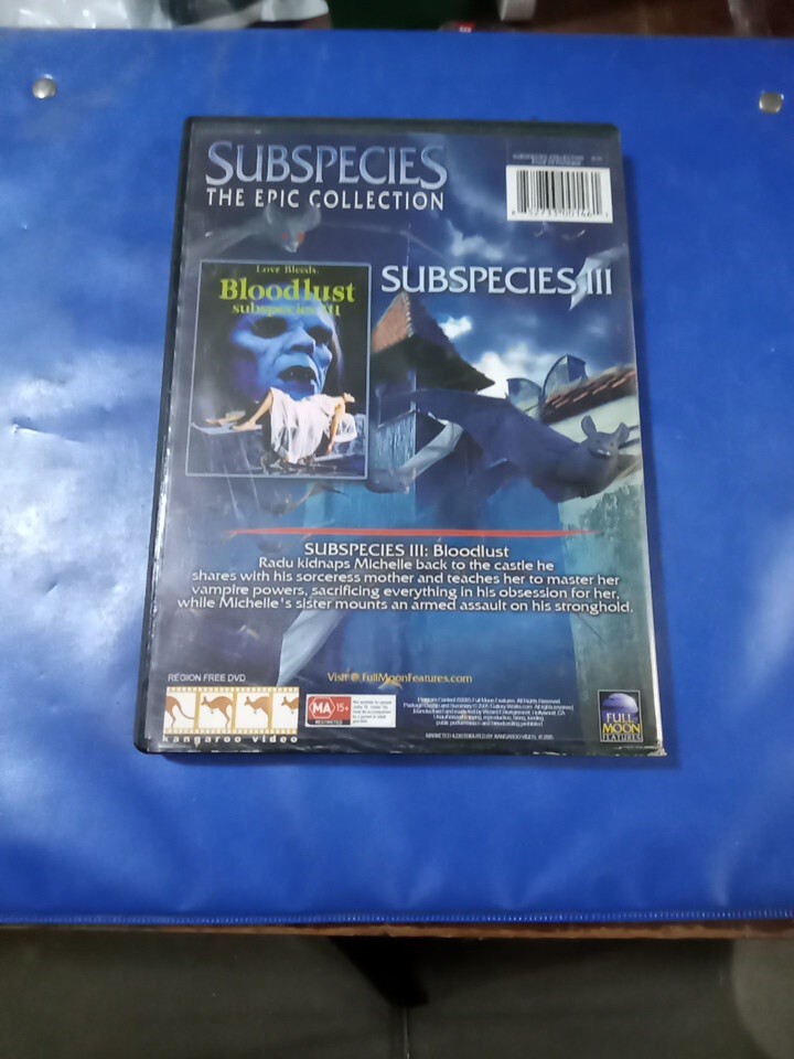 Bloodlust: Subspecies III DVD | eBay