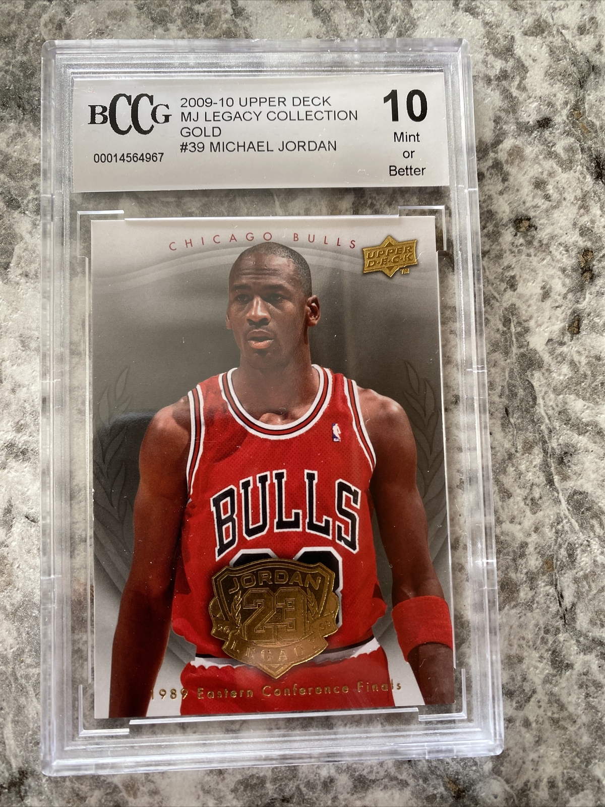 2009-10 UPPER DECK MICHAEL JORDAN MJ LEGACY COLLECTION GOLD BCCG 10! | eBay