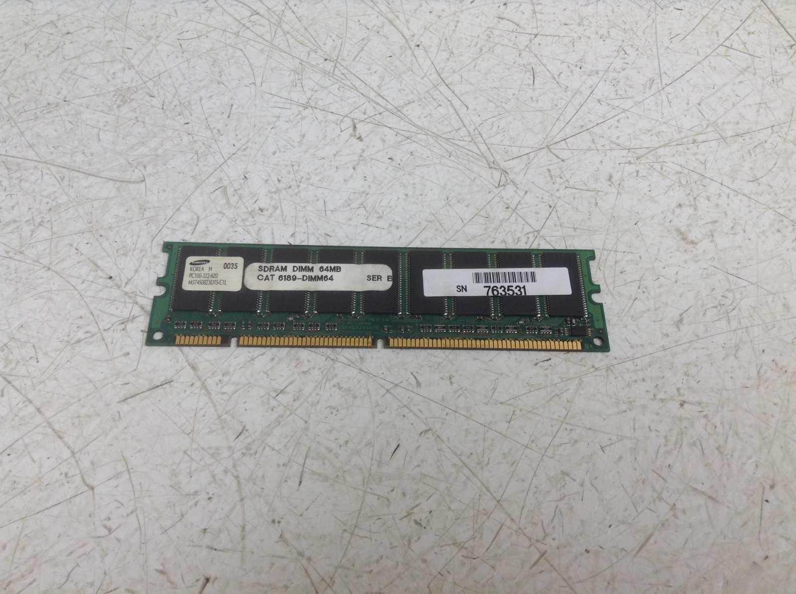 Allen Bradley Samsung 6189-DIMM64 Ser B SDRAM DIMM 64MB PC100-322-620 ...