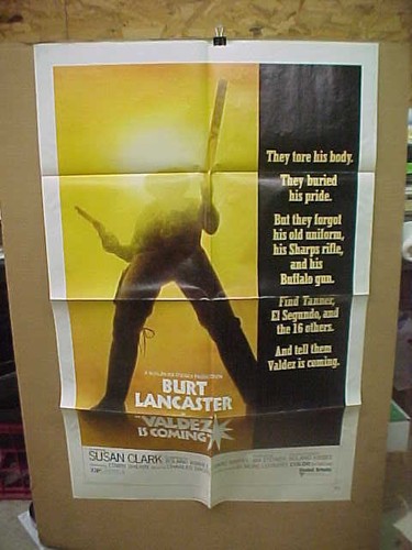 VALDEZ IS COMING, orig 1-sht / movie poster (Burt Lancaster, Susan ...