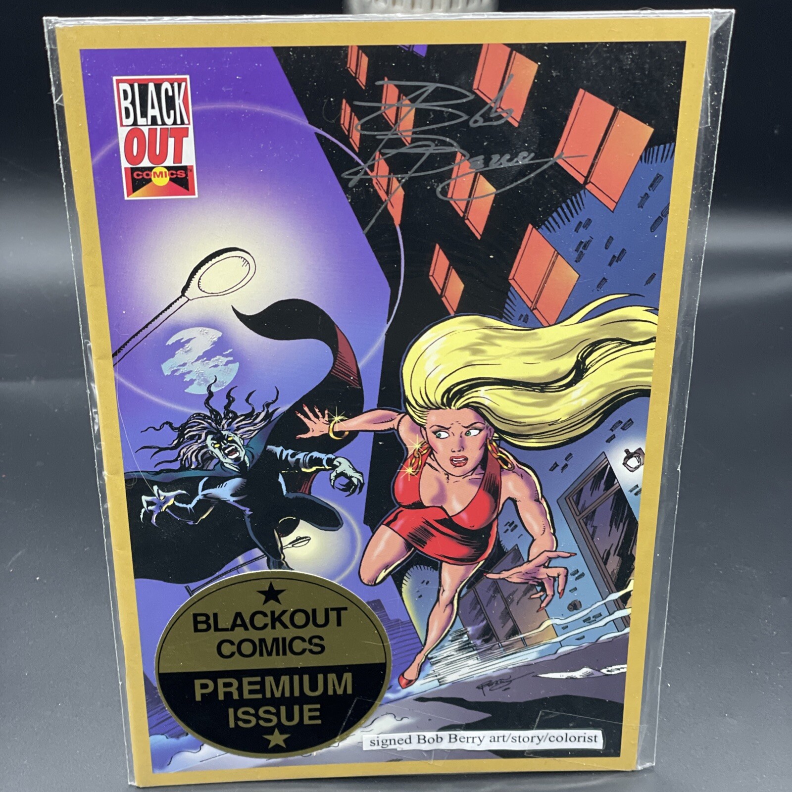 RARE PREMIUM ISSUE Lady Vampire 0 signed by Bob Berry Comic Book ...