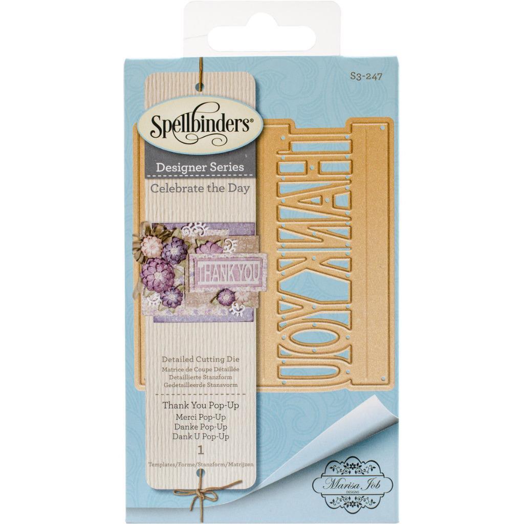 Spellbinders Die Designer Series Craft Die THANK YOU POP UP S3-247 | eBay