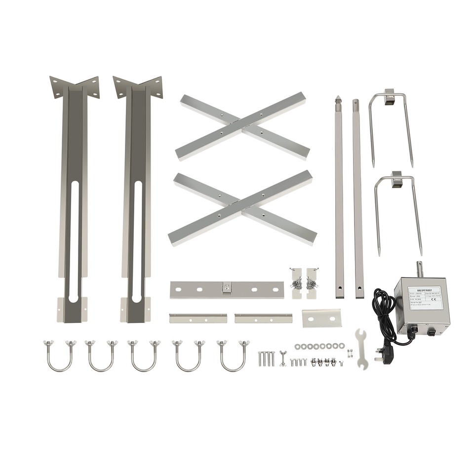 40KG Spit Hog Roaster Barbecue BBQ Lamb Goat Rotisserie Spit Roast ...